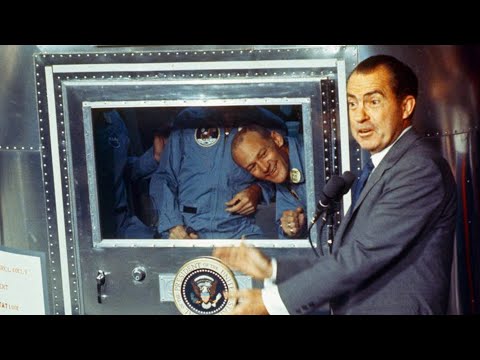 President Nixon Welcoming Apollo 11 Crew Home (Raw Footage)