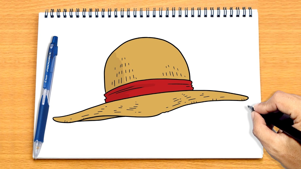 How to draw Luffy Straw Hat One Piece