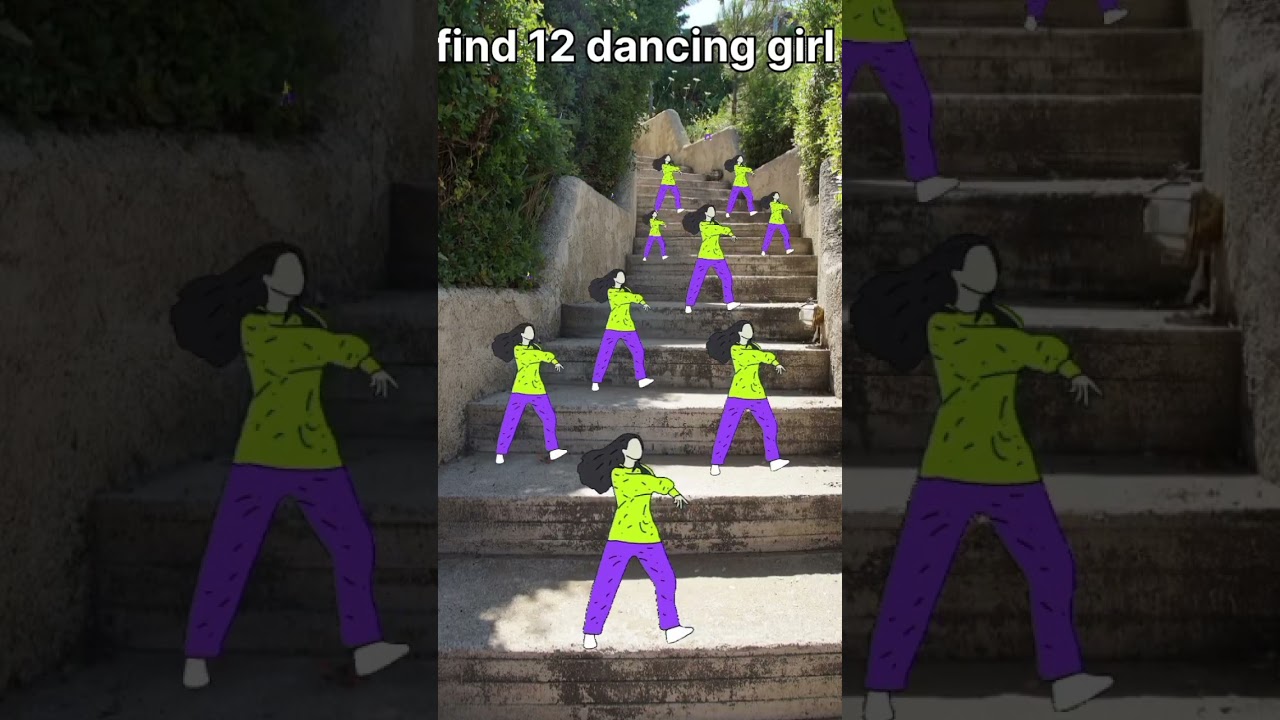 find 12 dancing girl #crazy #funny #finding #love #dance #song #music # dancing doll