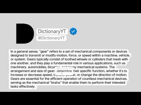 Gear Meaning in English