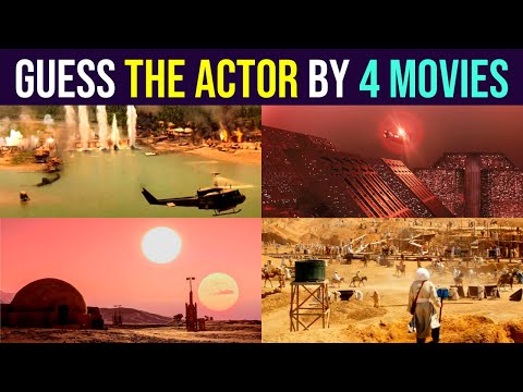 Guess the Actors by the Frames From 4 Movies: Hard Actors Quiz ๐