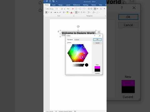 How to change text color in MS Word in different ways