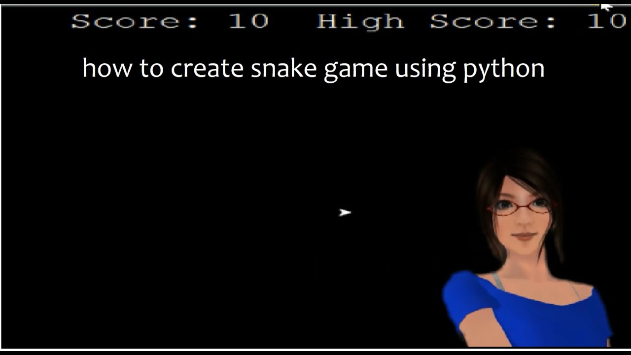 how to create snake game using python - using turtle module
