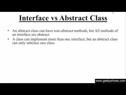 Learn 133 Difference between Interface and Abstract Class in Java ...