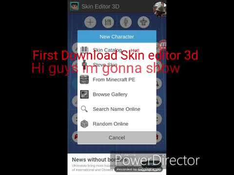 How to change your skin in minecraft Skin editor 3d