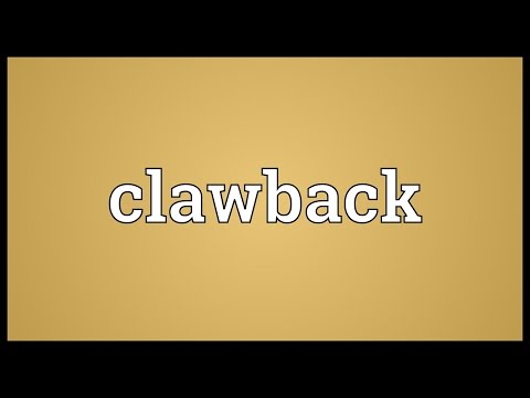 Clawback Meaning