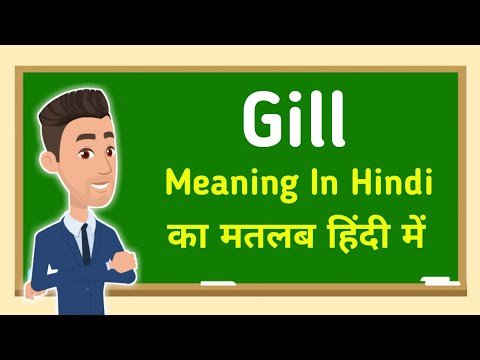 Gill meaning in hindi || Gill का मतलब हिंदी में