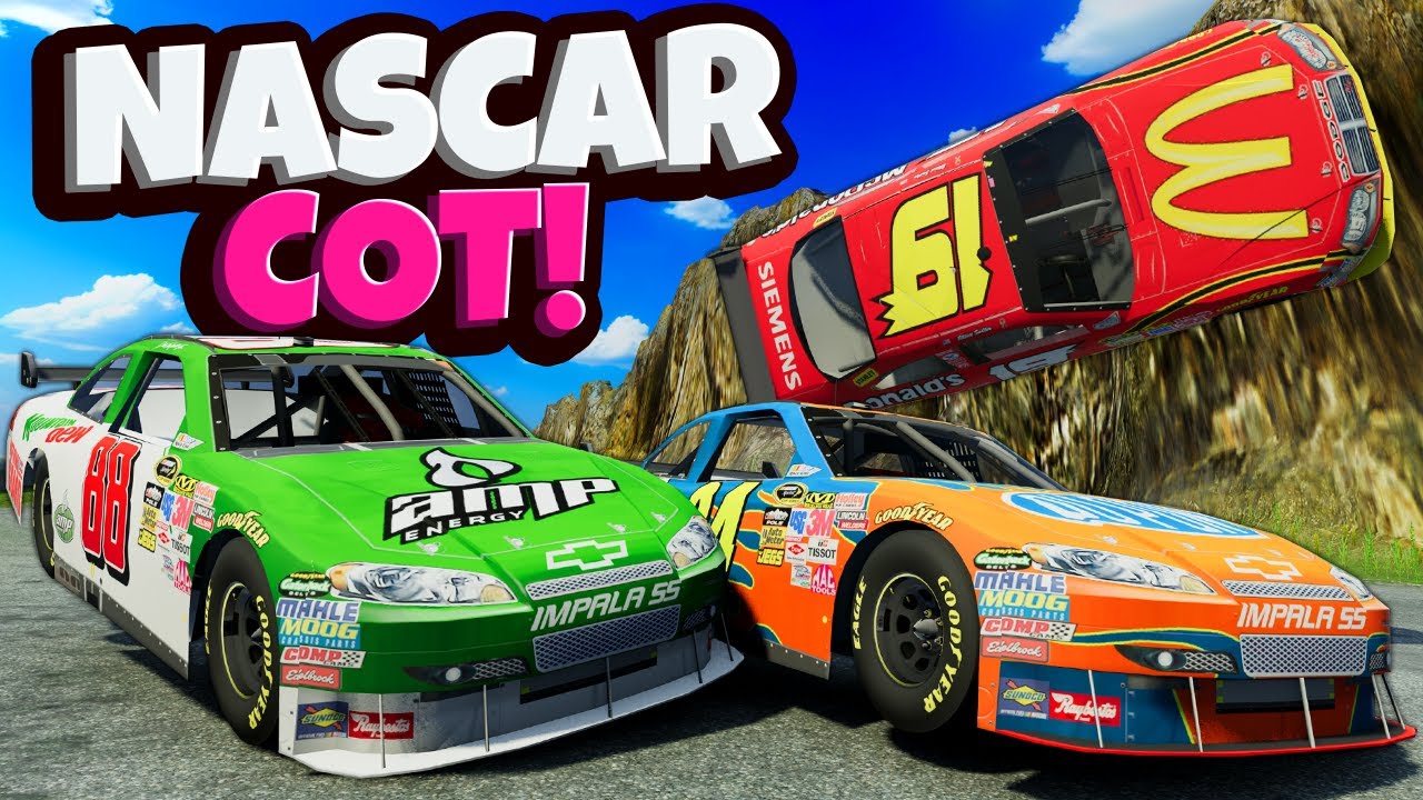 NEW NASCAR COT Stock Car Creates TOTAL CHAOS in BeamNG Drive Mods!