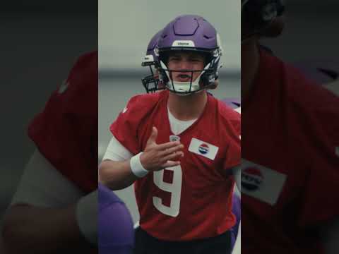 J.J. McCarthy During Vikings OTA Practice 🏈