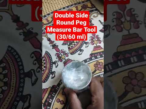 Double Side Round Peg Measure Bar Tool (30/60 ml) #shorts #shortsvideo