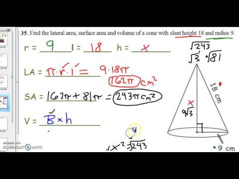 Lateral Area, Surface Area, Volume | crhsgeometry