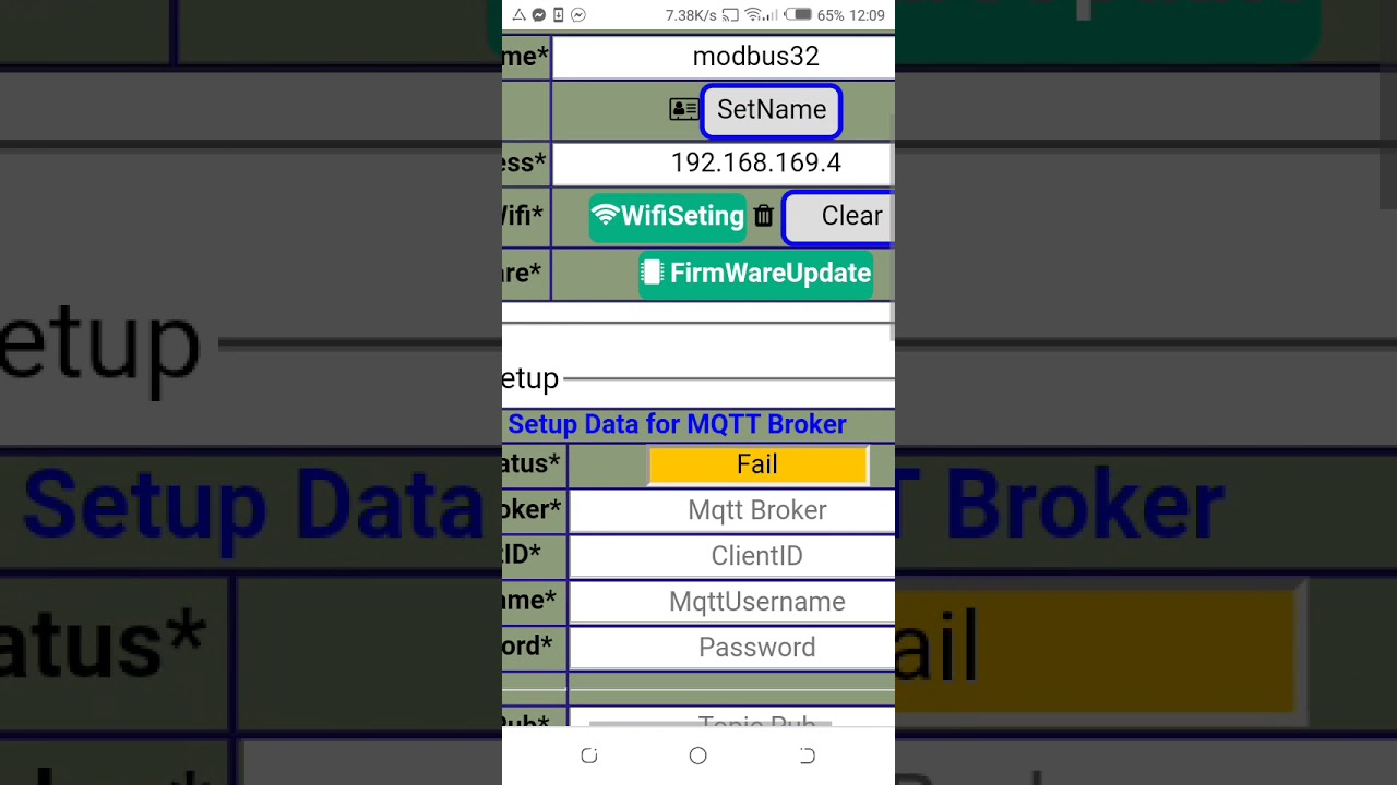 MODBUS ESP32 and ESP8266 Webserver Html CSS Javascript