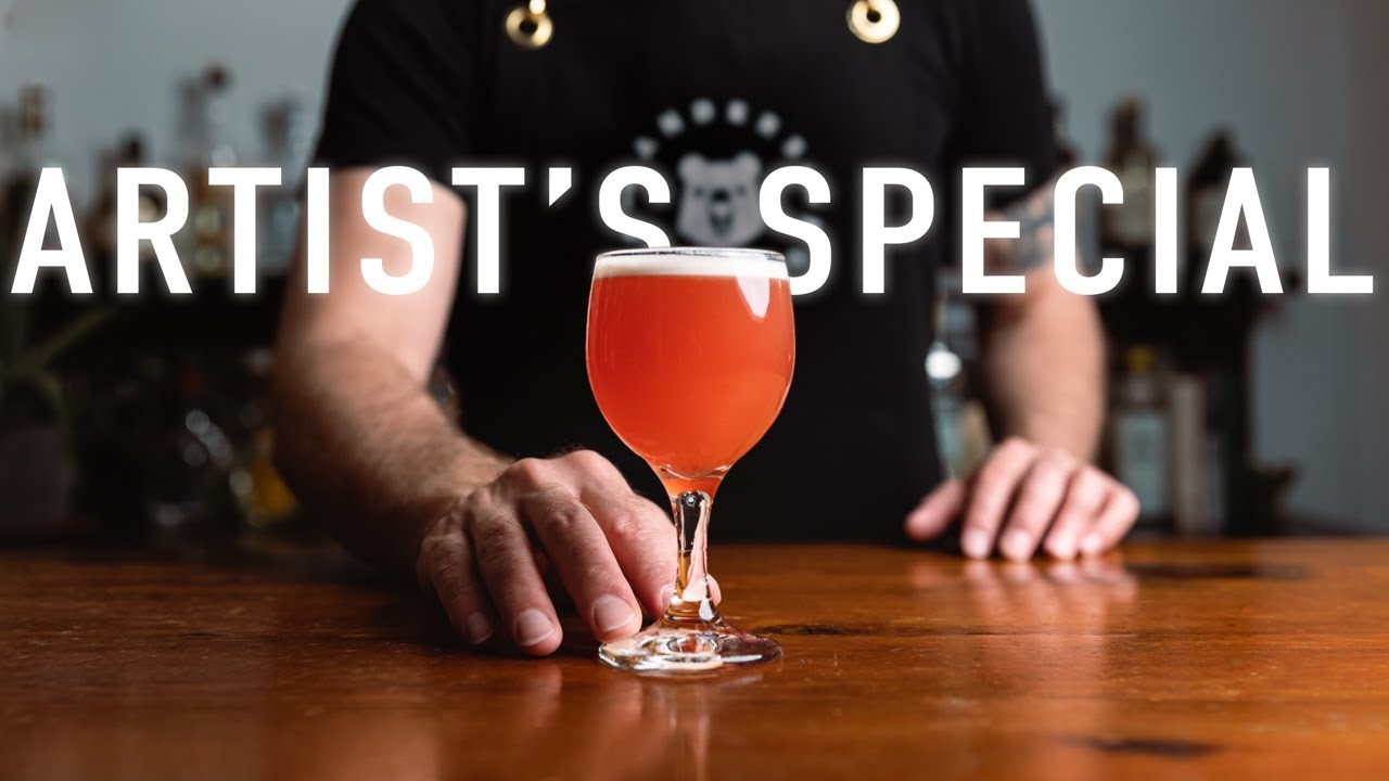 The Artist's Special Cocktail - a whiskey sour riff