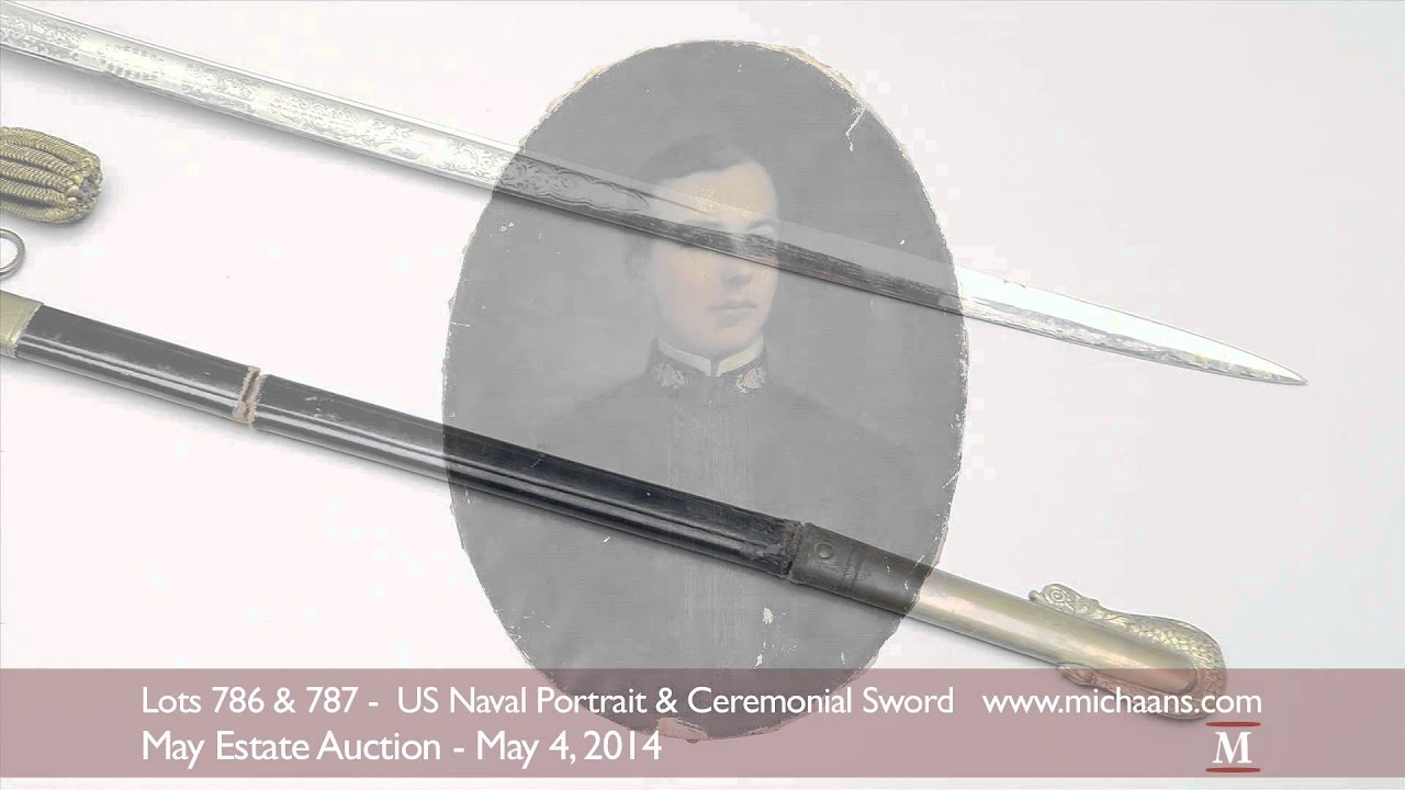 US Naval Portrait and Ceremonial Sword