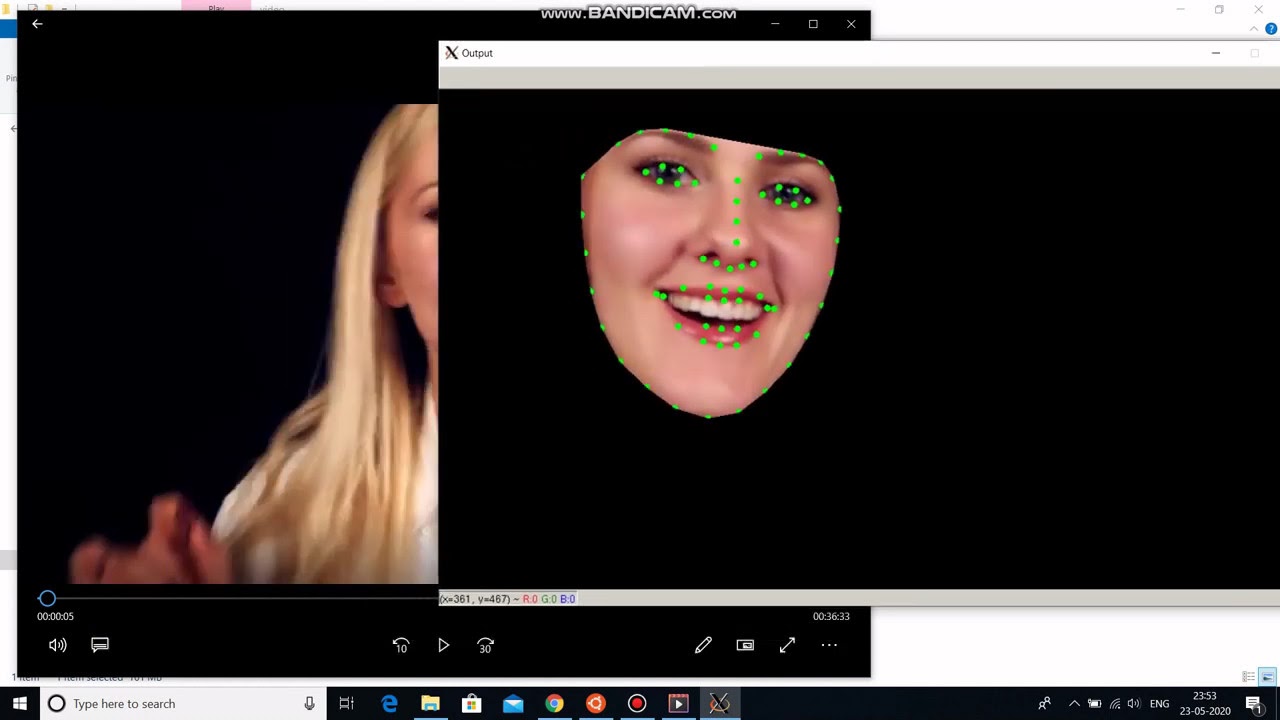 Opencv Python Face Recognition and Facial Landmark Plotting
