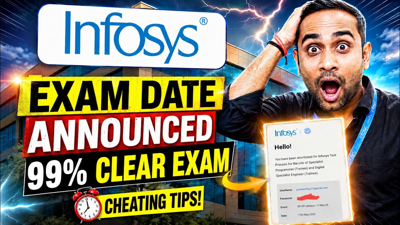 Infosys Exam Date | Infosys SP & DSE Biggest Hiring | 99% clear Exam