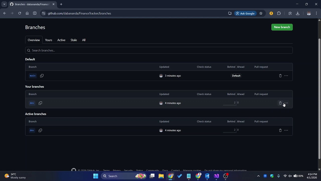 How to Delete a Branch in GitHub Repository | Delete Local & Remote Branch (Git Tutorial)