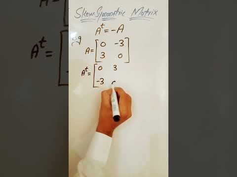 Skew Symmetric Matrix #maths #matrix #symmetric #skewsymmetricmatrix