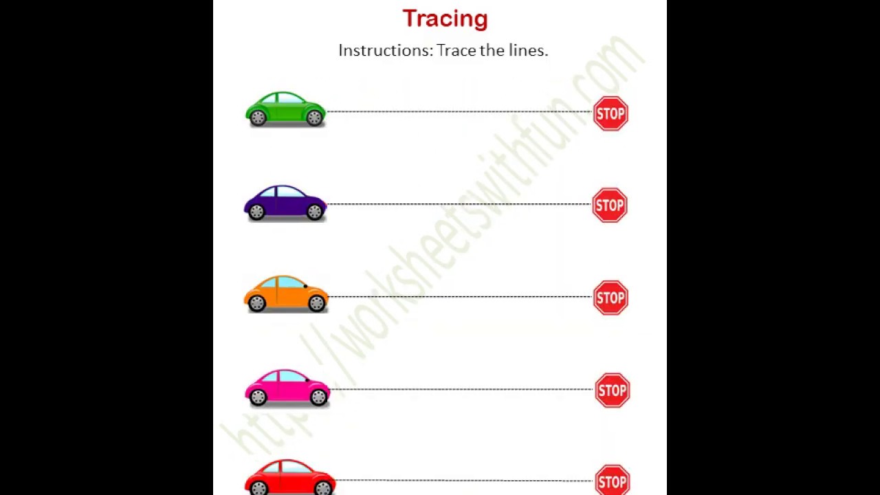 Preschool - Tracing Worksheets