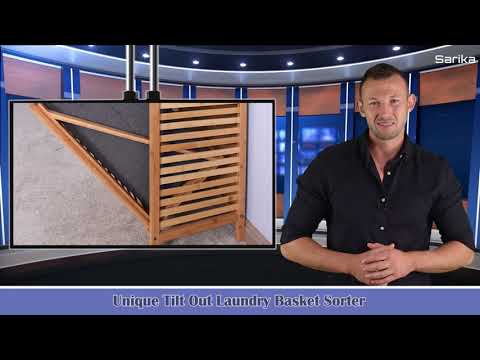 Heavy Duty Shelf Storage Cabinet And Laundry Basket 2 In 1 Design