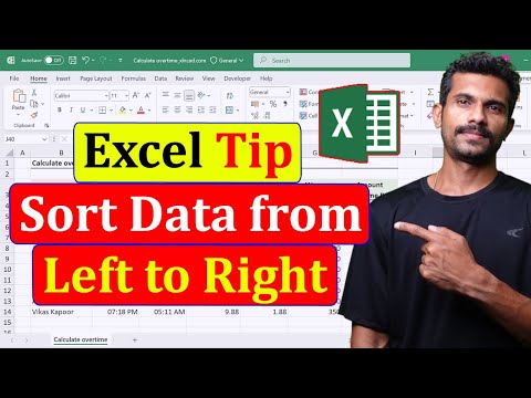 Sort from Left to Right in Excel