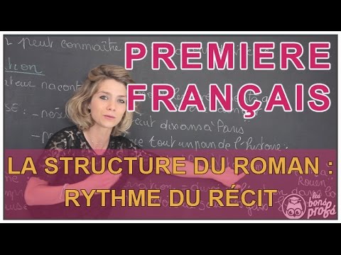 The structure of the novel: the rhythm of the story - French First - Les Bons Profs