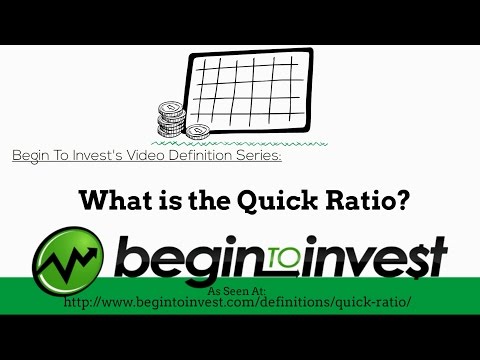 Quick Ratio - What is a Quick Ratio