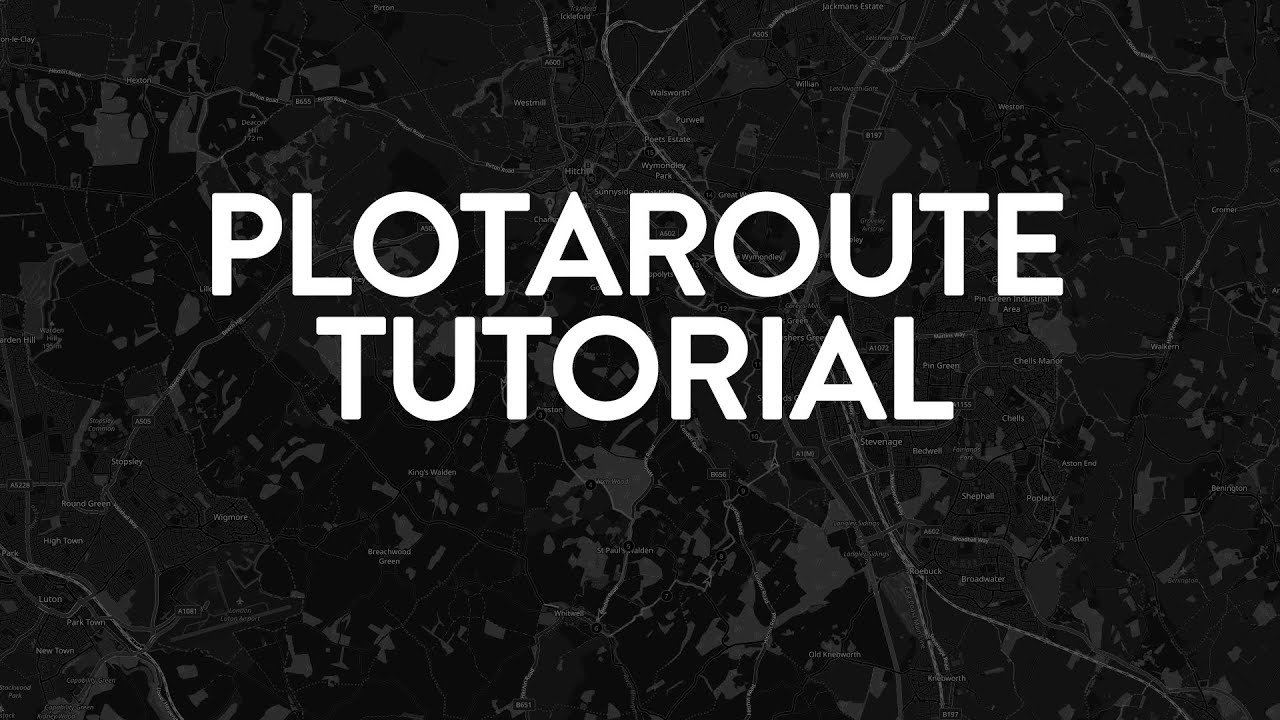 New Plotaroute Tutorial - Create & Edit a Route