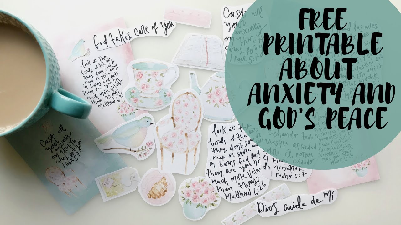 NEW FREE BIBLE JOURNALING PRINTABLE | Anxiety & God's Peace | Creative Faith Co. & Minerva Valerio