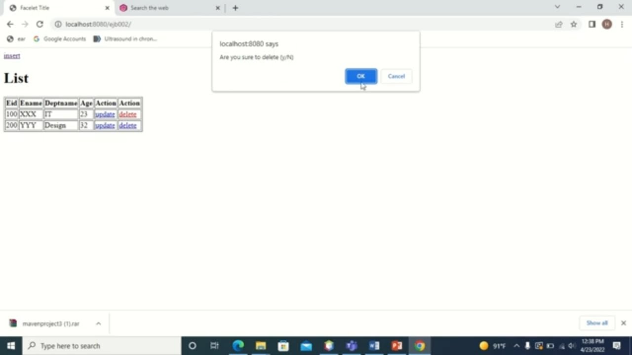 JSF-EJB-JPA-Crud-Example||CRUD Enterprise Application in NetBeans
