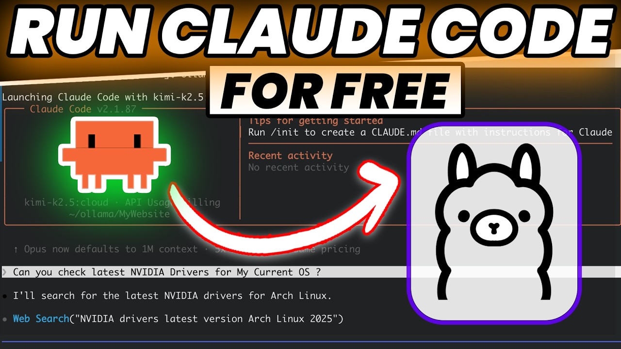 How to USE Claude Code for FREE with Ollama ( Local AI FULL Tutorial)