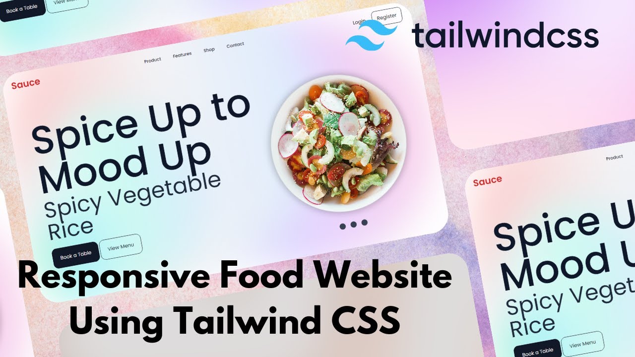 How to create a responsive gradient website using Tailwind CSS