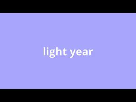 what is the meaning of light year