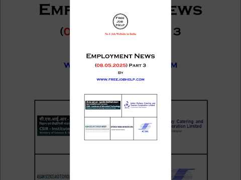 Today Jobs | 08.05.2025 | Part 3 | CSIR IMTECH | Railway Jobs | ASTU | BRIC ILS | ICSIL #govtjobs