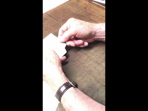 Creating the fold leather tip