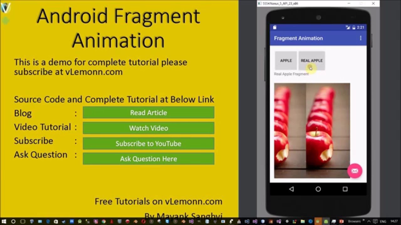 Android Animate Fragment Using Custom Animation