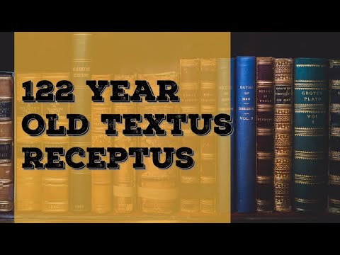 122 year old Textus Receptus Greek New Testament