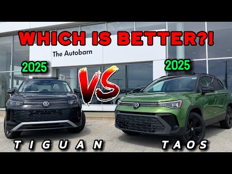 2025 TIGUAN VS. 2025 TAOS (Side by side comparison)