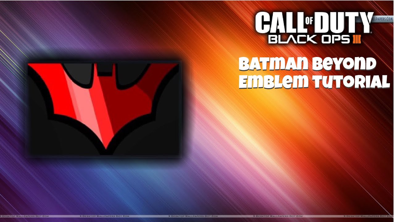 Black ops 3 Batman Beyond Emblem tutorial