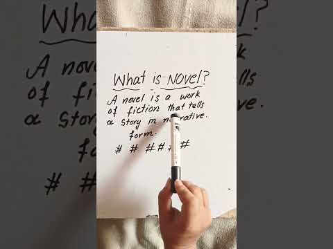 what is novel ?(definition of novel)?#novel#ytshorts #shorts#shortsvideo #viral #trending