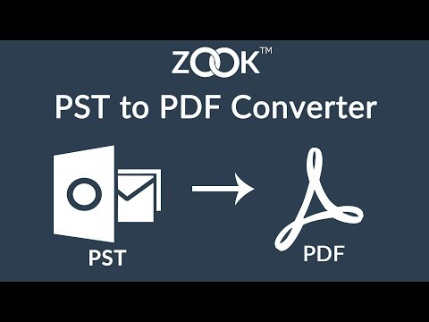 ZOOK PST to PDF Converter – Batch Convert PST to PDF & Print Outlook Emails to PDF Files.
