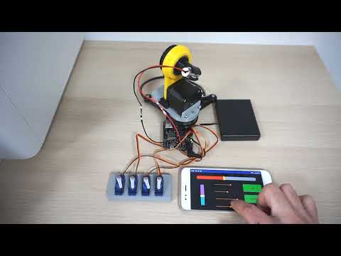 Laser pointer robot (Remotelly controlled + Arduino + Python control APP + EXTRAS) by jjrobots ...