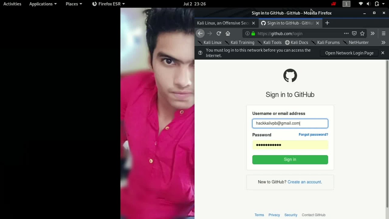 GitHub LogIn Page Brute Force Attack