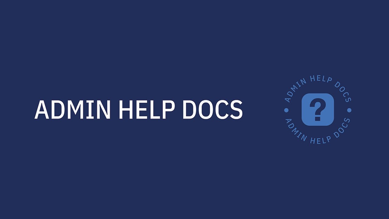 Admin Help Docs - WordPress Plugin