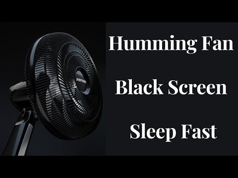 BEST FAN NOISE Humming Fan BLACK SCREEN | SLEEP FAST