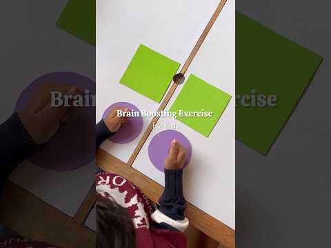 Brain boosting exercise for toddlers #braindevelopment #earlylearning #braindevelopmentactivity