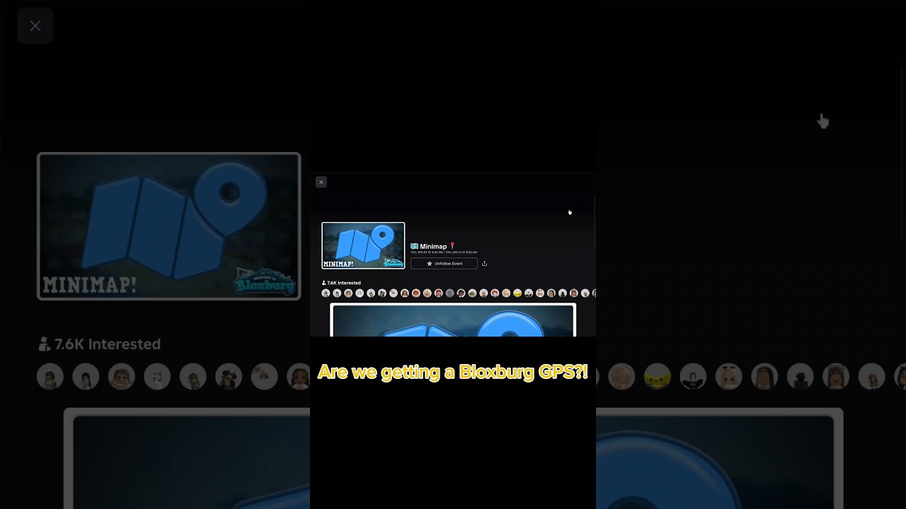 They're Adding a Bloxburg Mini Map... April 9th 👀 #roblox #fyp #bloxburg #bloxburgupdate #shorts