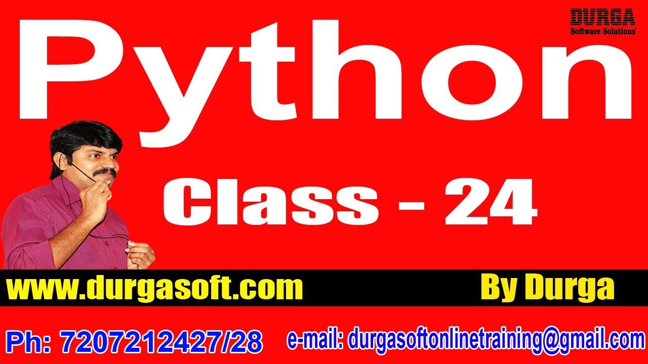 Learn Python Programming Tutorial Online Training by Durga Sir On 01-06-2018 @ 7AM