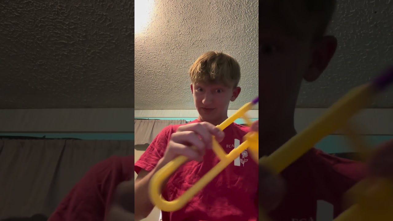 My 3-D printed piccolo trombone #trombone #band #trumpet #piccolo #piccolotrombone #marchingband