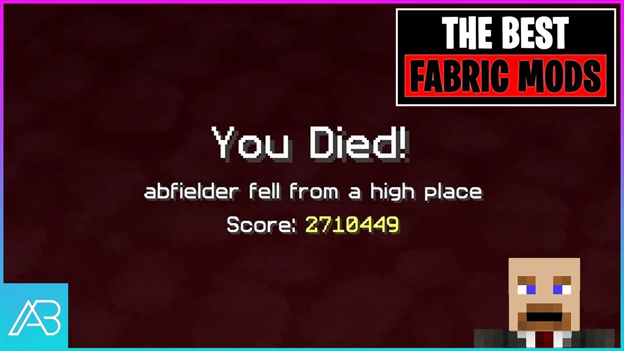 Minecraft Fabric Mods You Should Use -  DeathLog - Log the stupid ways you die